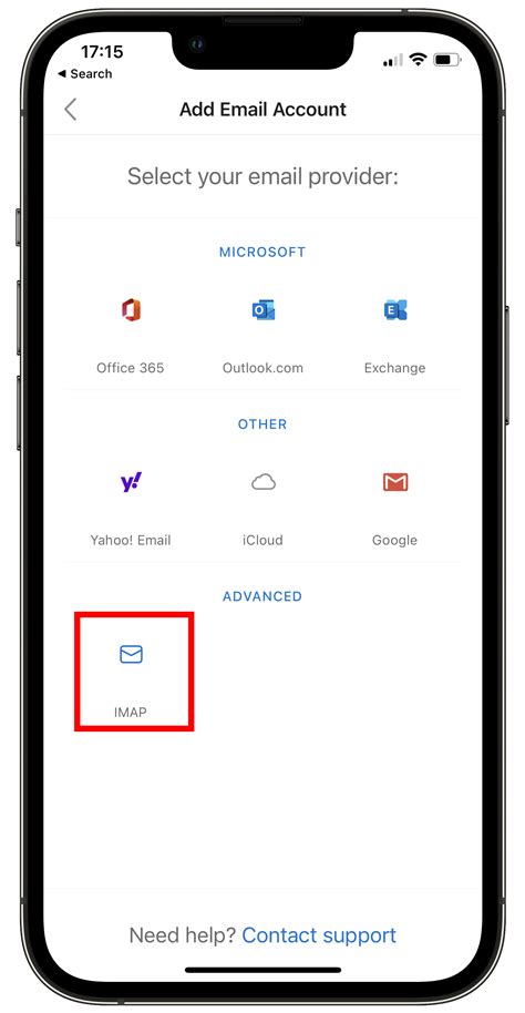 Set Up Domainsfoundry Email In Outlook For Ios Mobile App Domainsfoundry