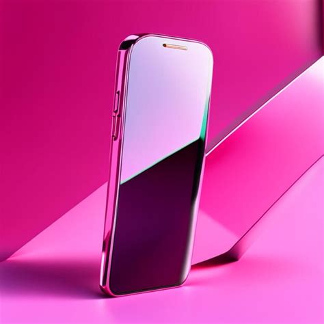 Premium AI Image Android Phone Glass Film In D Format On A Pink BackgroundGenerative AI