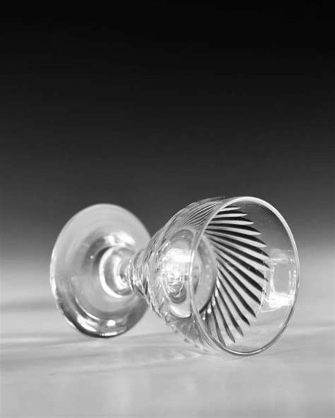 Antique Glass Port Glasses Set Of Seveseven Port Glasses English C1820