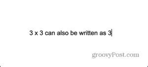 How To Type Exponents In Google Docs