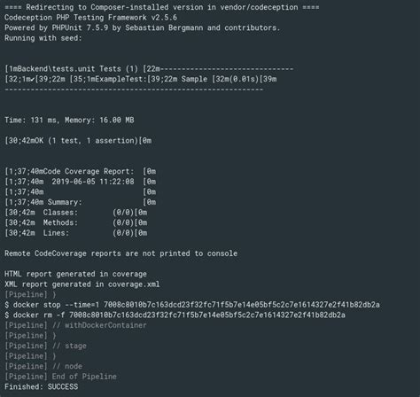 Jenkins Running PHPUnit From Codeception By A Pull Request In Github And Allure Reports