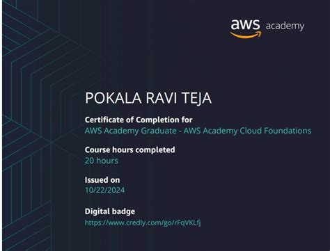 Pravi Teja On Linkedin Thrilled To Share That Ive Earned The Aws