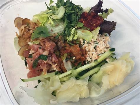 Spicy Polynesian Poke Bowl Pei Wei Asian Diner Vittle Monster