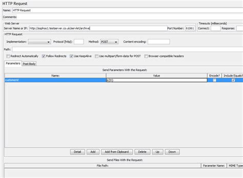 Load Testing Jmeter Trouble Sending Request With Post Variable