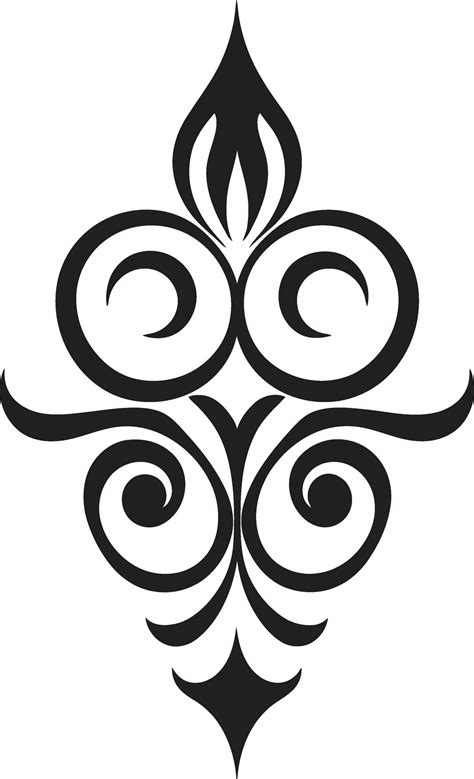 Eloquent Ornaments Abstract Calligraphic Vector Design Icons Curved