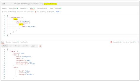 Add New Address Object To An Existing Group Sonicos Api