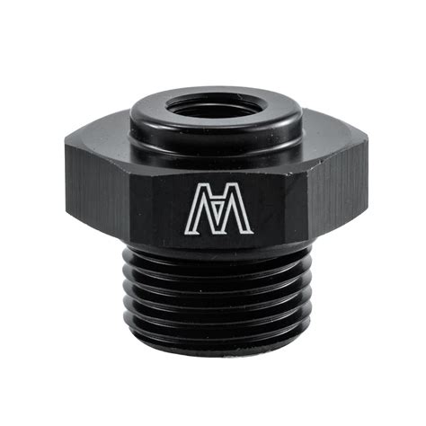 Alloyworks 8an Orb O Ring Boss Adapter An Fitting Orb W 1 8 Npt On End Black Finish