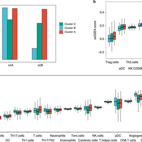Expression And Immune Features Of Different Subgroups Of Ccrcc A The Download Scientific
