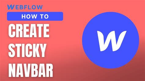 easy sticky navigation when scrolling webflow tutorial youtube