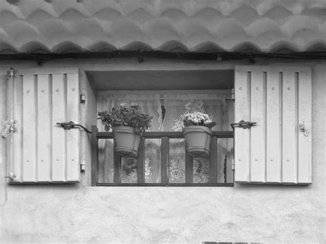 The Pot Display Was Suspended And Shuttered Rblackandwhite