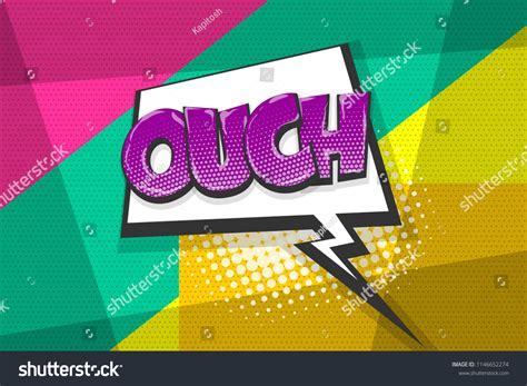 Omg Ouch Oops Comic Text Speech Stock Vector (Royalty Free) 1146652274