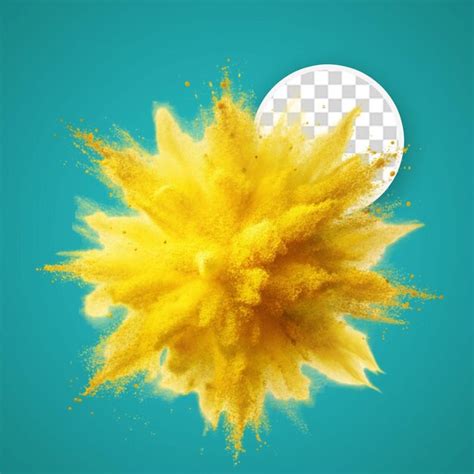 Colorful Yellow Ink Falling Down Premium Ai Generated Psd