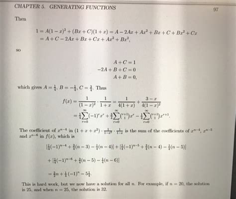 3 A Write Down The Generating Function As A