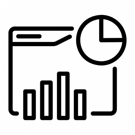 analytics dashboard pie chart web report browser icon download