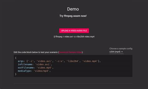 Wen Chieh Wu On Linkedin Javascript Webassembly Ffmpeg
