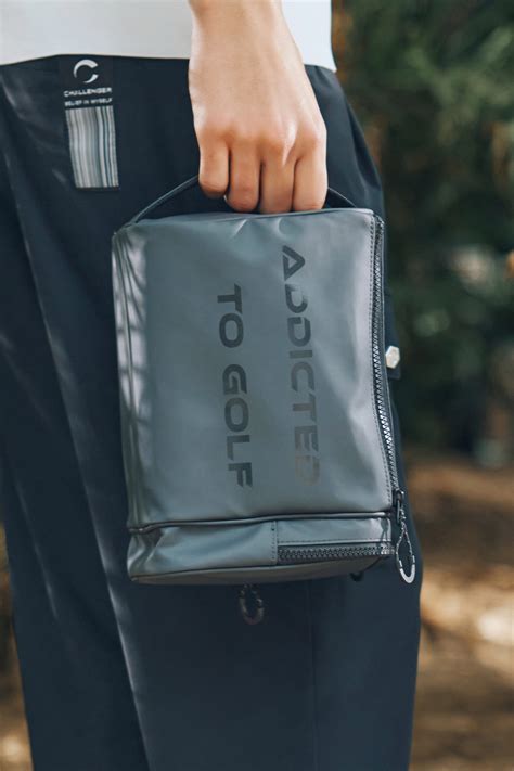 Addicted 2지퍼 남성 사각 파우치 다크그레이challenger