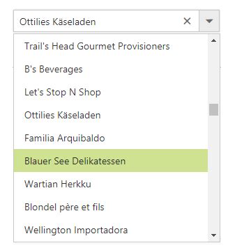 Data Adaptor In ComboBox Control For Syncfusion ASP NET WebForm