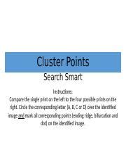Identify Cluster Points And Compare Prints Circle And Mark Course Hero