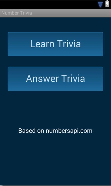 Android App Number Trivia The Programming Blog