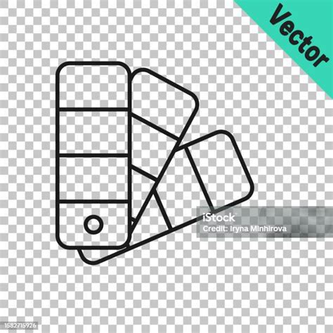 투명 한 배경에 격리 된 블랙 라인 색상 팔레트 가이드 아이콘 벡터 Cmyk에 대한 스톡 벡터 아트 및 기타 이미지 Cmyk 건강관리와 의술 검은색 Istock