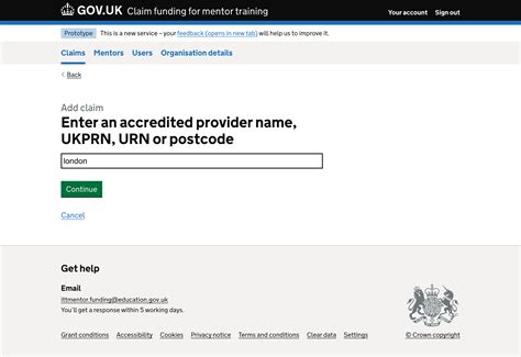 Selecting An Accredited Provider In The Claim Flow When Javascript Is