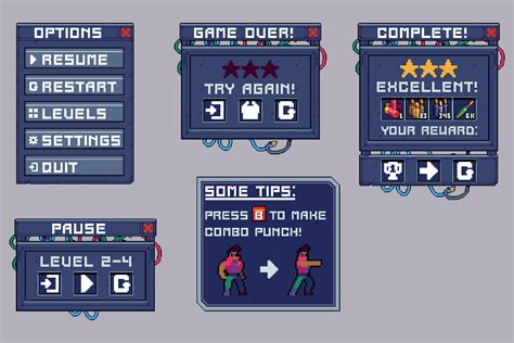 Free Gui For Cyberpunk Pixel Art Download