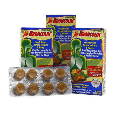 Broncolin Candy Drops Honey And Herbal Extracts With