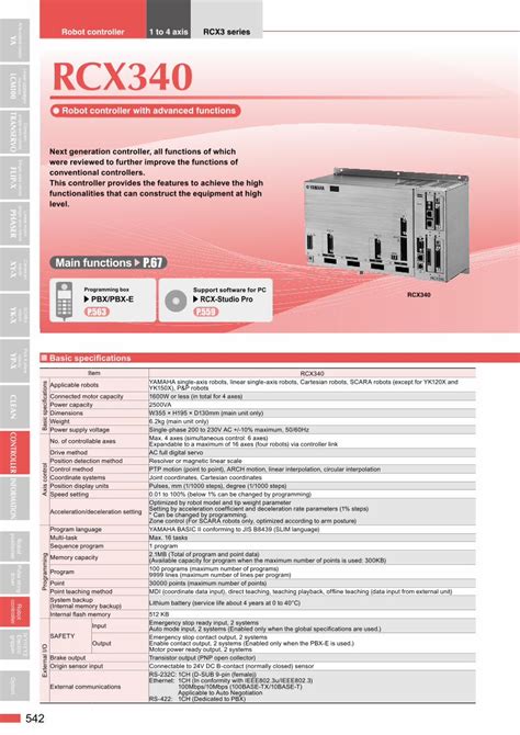 Pdf Robot Controller 1 To 4 Axis Rcx3 Series Yamaha Single Axis