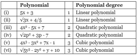 Important Definitions And Formulas Polynomials Mathematics Maths