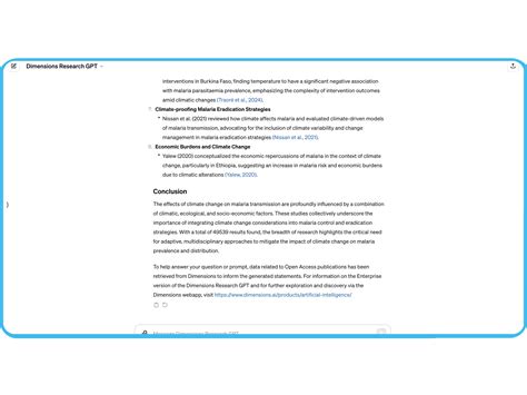Dimensions Research GPT On ChatGPT Dimensions