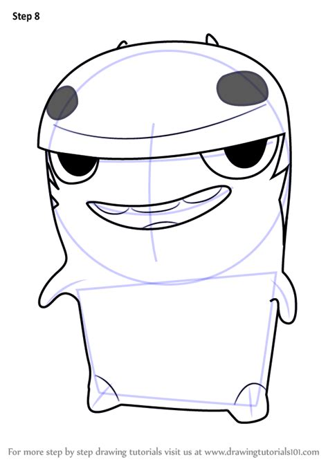 How To Draw Hop Rock From Slugterra Slugterra Step By Step