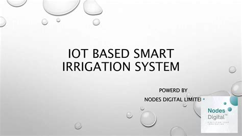 Iot Based Smart Irrigation Systempptx