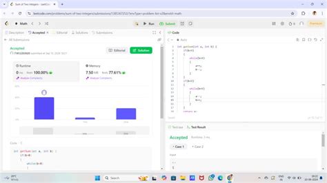 Solved A C Programming Problem On Leetcode Gowtham K Posted On The Topic Linkedin