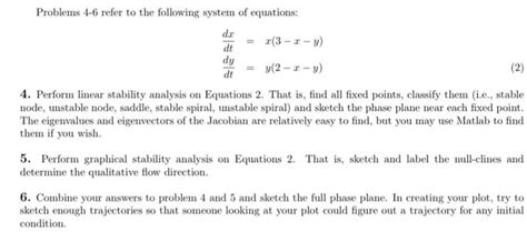 solved problems 4 6 refer to the following system of