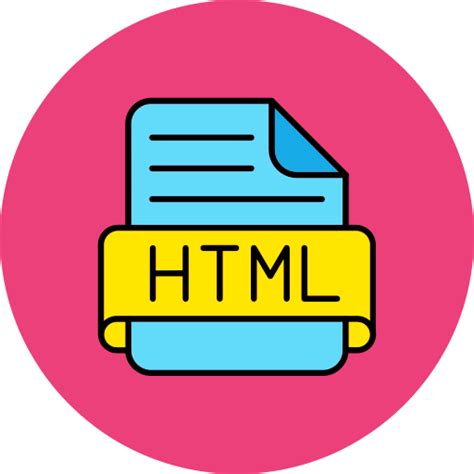 Html Generic Color Lineal Color Icon