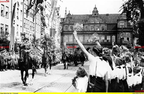 Danzig 1940 Langer Markt Militärparade Danzig Westpreußen