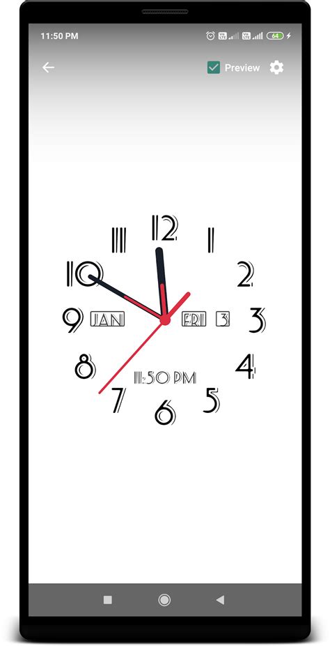 Android 용 Analog Clock Live Wallpaper Apk 다운로드