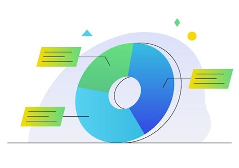 premium vector vector illustration of a circle graph