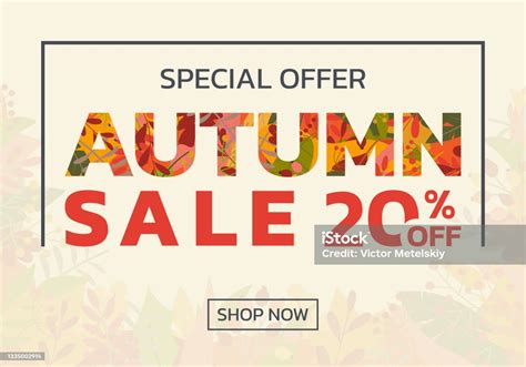 가을 나뭇잎이 있는 가을 세일 배너 프로모션 포스터 전단지 또는 광고할인 배경 디자인 20 가격 할인된 가격으로 특별 프로모션 가을에 대한 스톡 벡터 아트 및 기타 이미지