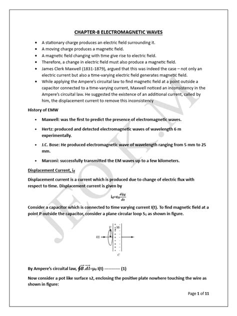 Em Waves Notes Pdf