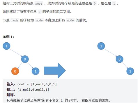 leetcode814 二叉树剪枝。如果想到使用递归还是很简单的 ᶜʸᵃⁿ 博客园