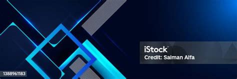 기술 글로벌 블루 와이드 배너 디자인 배경 짙은 파란색 기술 기하학적 배경을 가진 추상적인 3d 배너 디자인 벡터 일러스트레이션 데이터에 대한 스톡 벡터 아트 및 기타