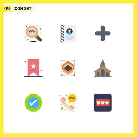 9 Flat Color Concept For Websites Mobile And Apps Object Ui New Tag