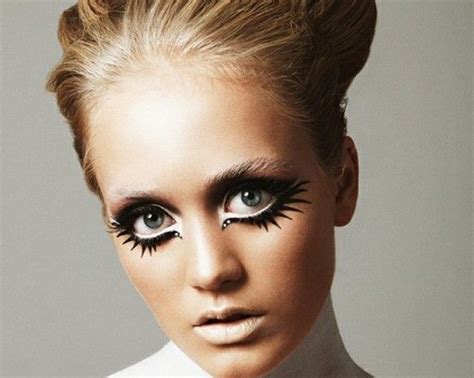 Twiggy Make Up Maquiagem Para O Dia Das Bruxas Maquiagem De Fantasia
