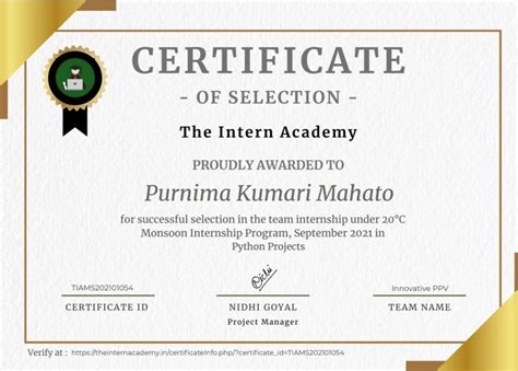 purnima kumari mahato on linkedin internship intern internships python project interns