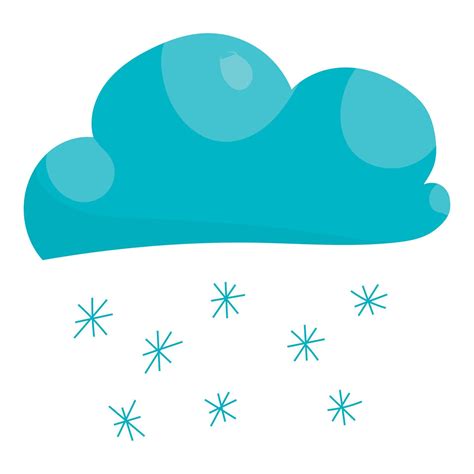 Cloud Snow Icon Cartoon Style 14595582 Vector Art At Vecteezy