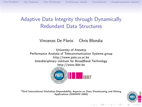 Pdf Adaptive Data Integrity Through Dynamically Redundant Data Structures