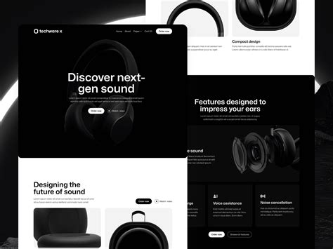 Techware X Tech Webflow Template Behance