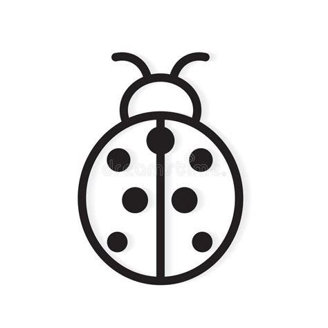 Ladybug Icon Vector From Nature Collection Thin Line Ladybug Outline
