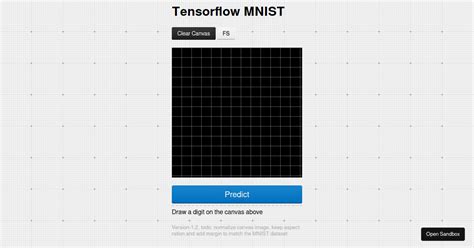 Tensorflow Mnist Codesandbox